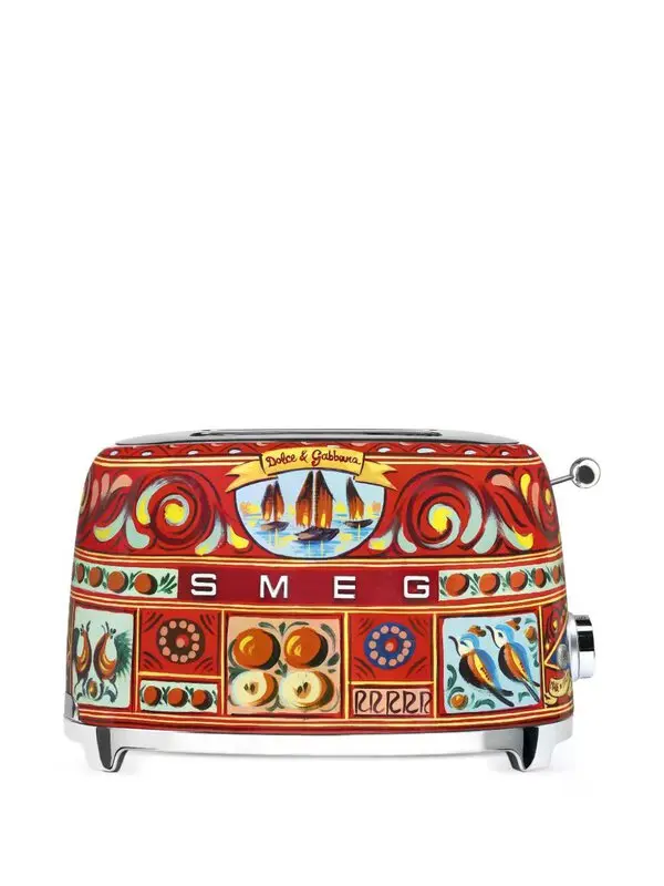 SMEG X D&g Sicily Is My Love Toaster - Red