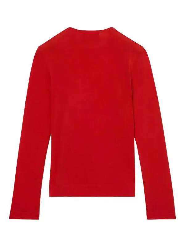 Simone Rocha Ribbon-bow Long-sleeve T-shirt - Red