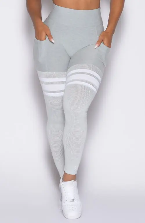 BOMBSHELL SPORTSWEAR Scrunch Thigh Highs - Light Cloud