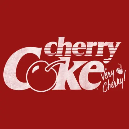 COCA COLA Retro Cherry Coke Logo Graphic T-shirt