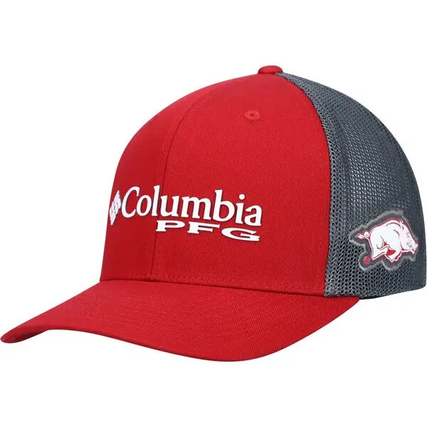 Columbia Arkansas Razorbacks Pfg Snapback Adjustable Hat