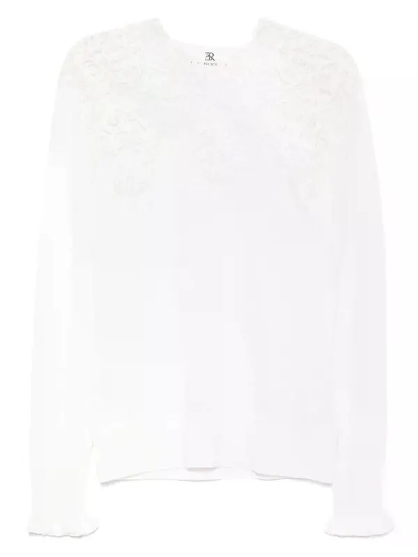 Ermanno Scervino Lace-insert Blouse