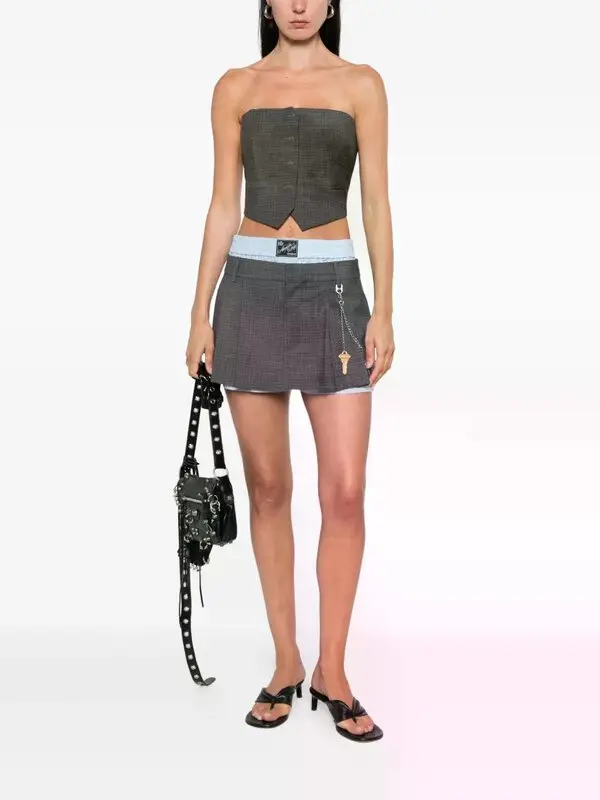 Alexander Wang Pleated Key-chain Shorts