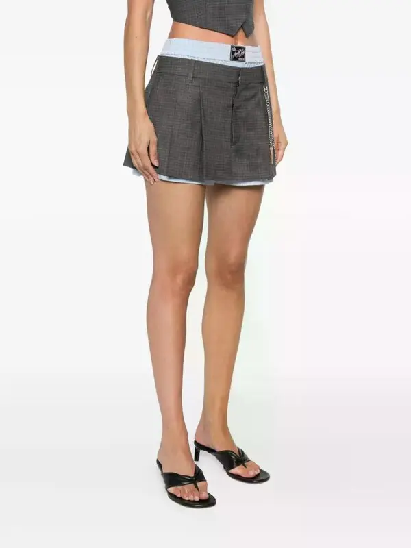 Alexander Wang Pleated Key-chain Shorts