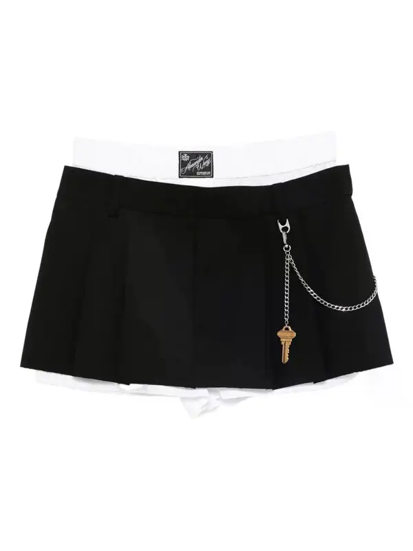 Alexander Wang Pleated Key-detail Shorts