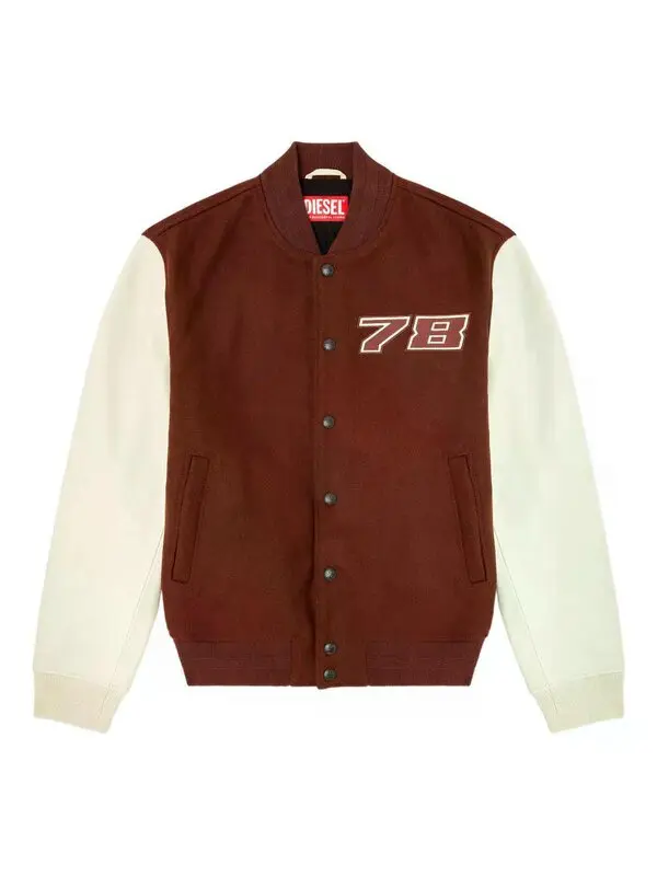 DIESEL® L-kopf Wool-blend Varsity Jacket