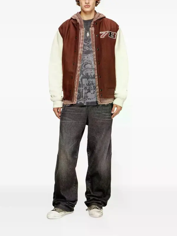 DIESEL® L-kopf Wool-blend Varsity Jacket