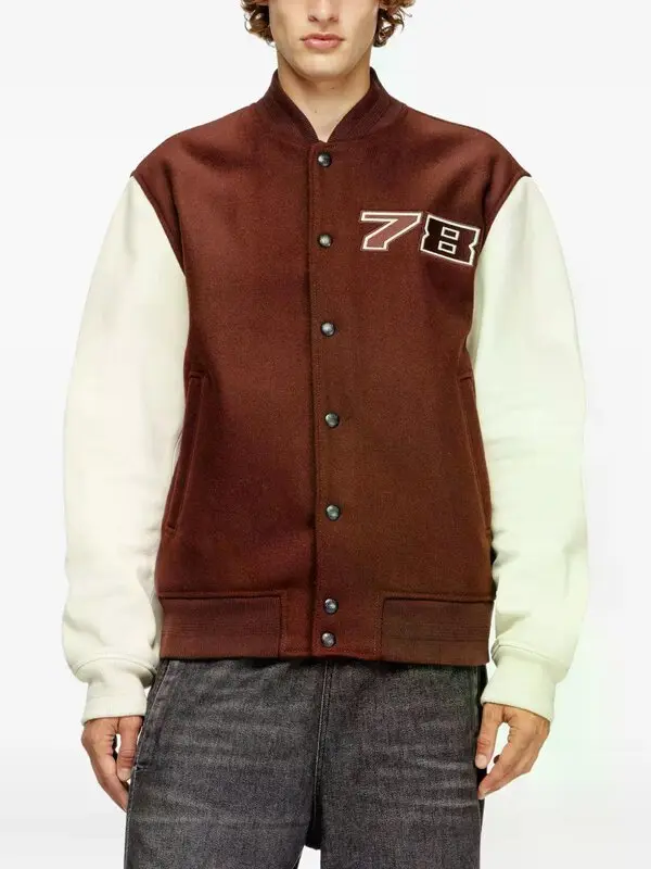 DIESEL® L-kopf Wool-blend Varsity Jacket