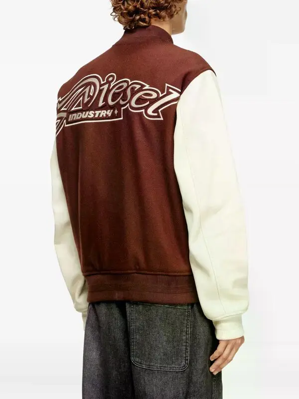DIESEL® L-kopf Wool-blend Varsity Jacket