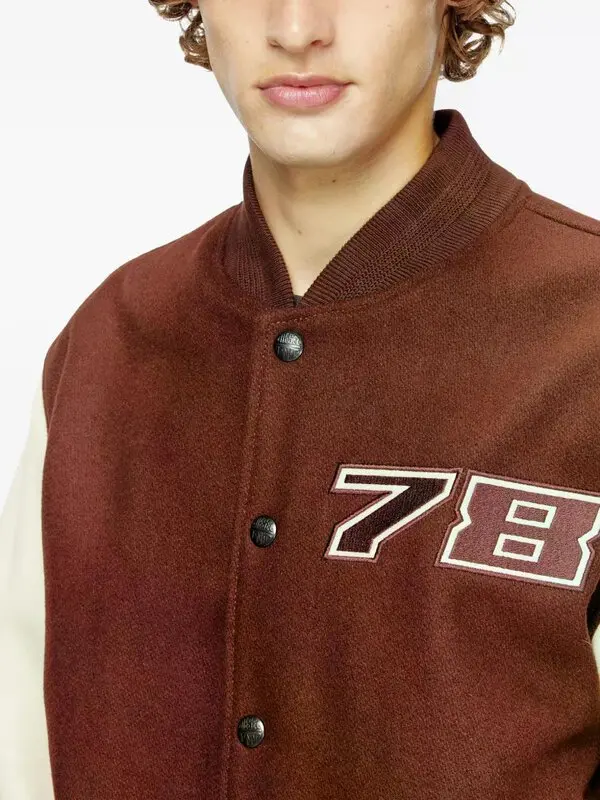 DIESEL® L-kopf Wool-blend Varsity Jacket