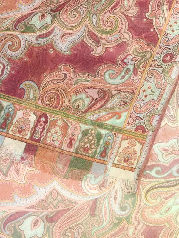 Etro Paisley-print Silk Scarf - Red