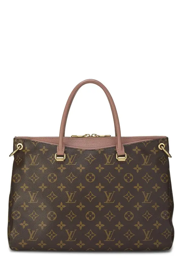 LOUIS VUITTON Monogram Canvas Pallas Bag - Brown