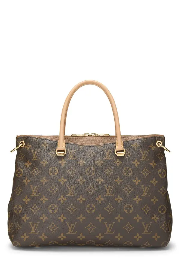 LOUIS VUITTON Monogram Canvas Pallas Bag - Brown