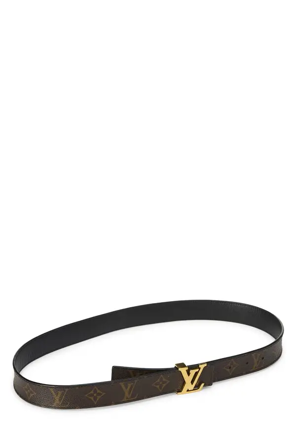 LOUIS VUITTON Monogram Initiales Ceinture 85 - Black