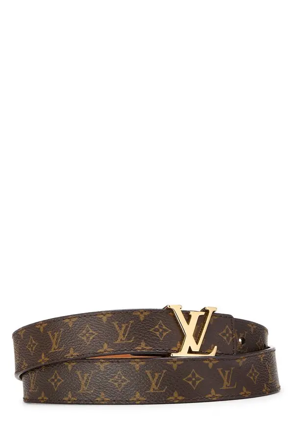 LOUIS VUITTON Monogram Initiales Ceinture 85 - Brown
