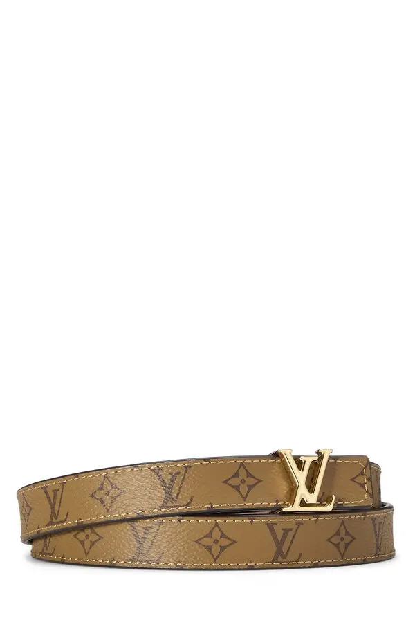 LOUIS VUITTON Monogram Initiales Ceinture 85 - Brown