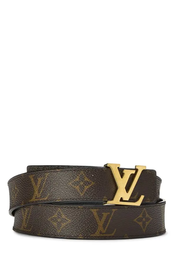 LOUIS VUITTON Monogram Initiales Ceinture 85 - Brown