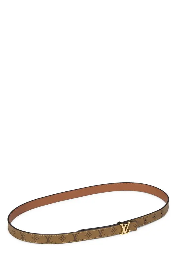 LOUIS VUITTON Monogram Initiales Ceinture 85