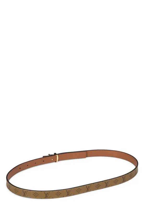 LOUIS VUITTON Monogram Initiales Ceinture 85