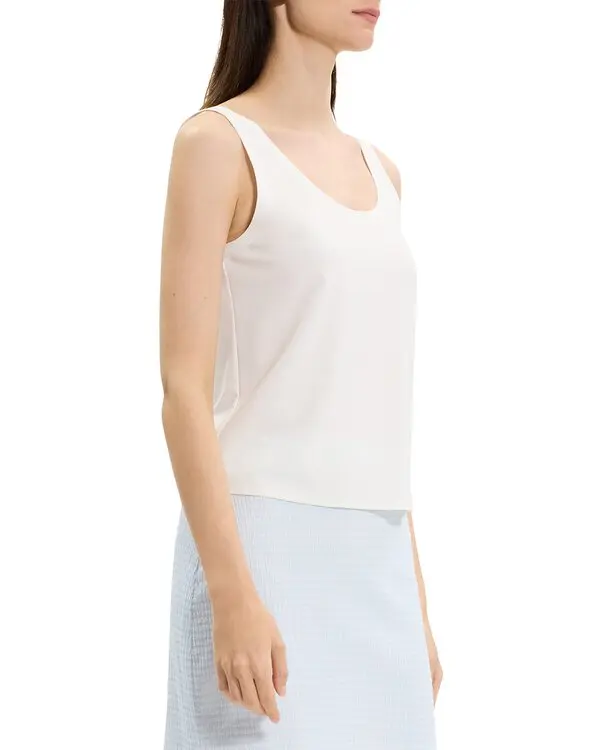 Theory Sweater Trim Double Scoop Tank