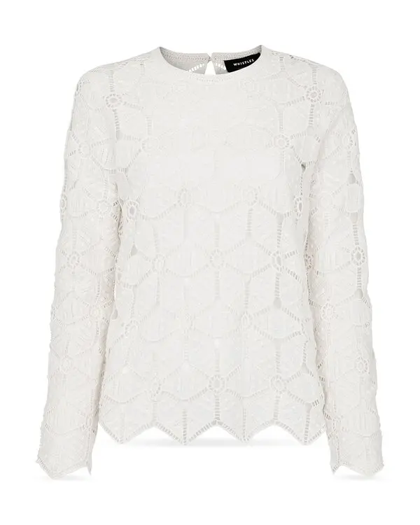 Whistles Crocheted Lace Top