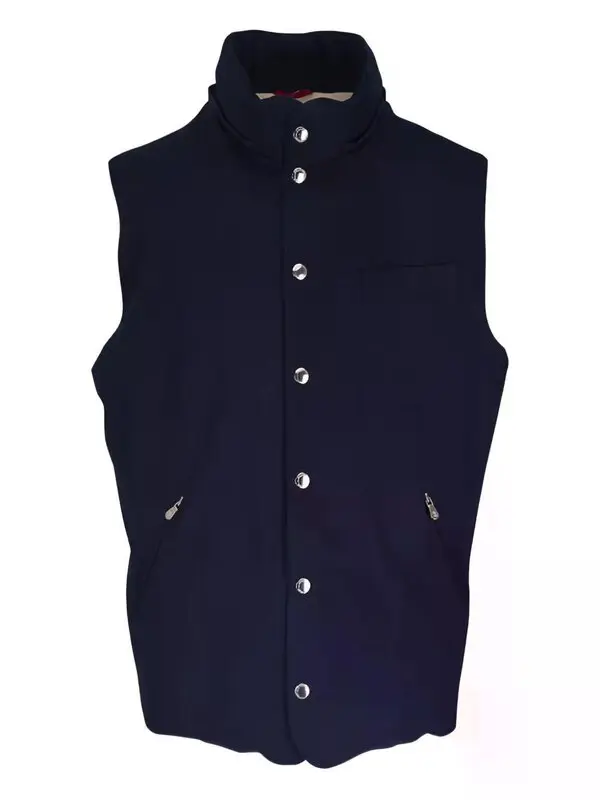 Brunello Cucinelli Hooded Gilet - Blue