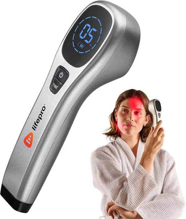 LIFEPRO Infrared & Red Light Therapy Device Â Portable Pain Relief For Joints & Muscles With 3 Wavelengths & Inflammation Reduction - Open Grey