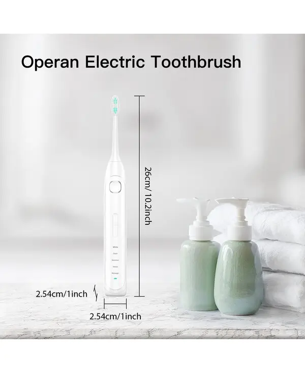 HEATDAZ Operan Sonic Electric Toothbrush For Adults With 5 Modes