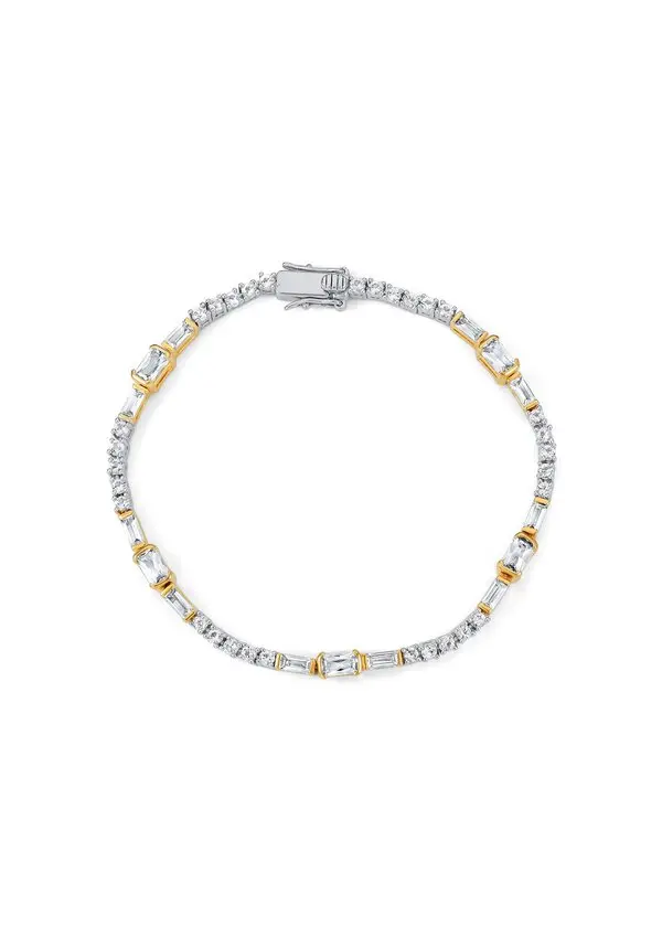 LAURA VANN Verity Two-toned Bracelet - Silver