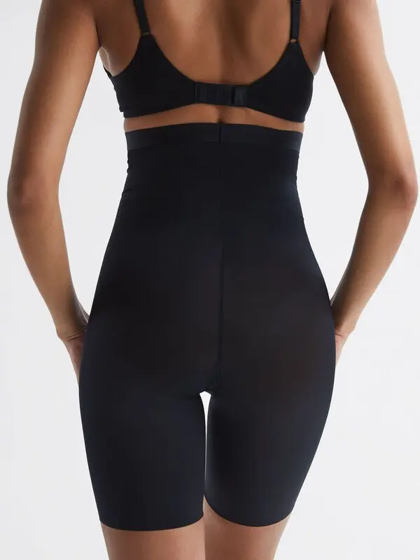 Spanx Shapewear Firming High-waisted Mid-thigh Shorts - Black