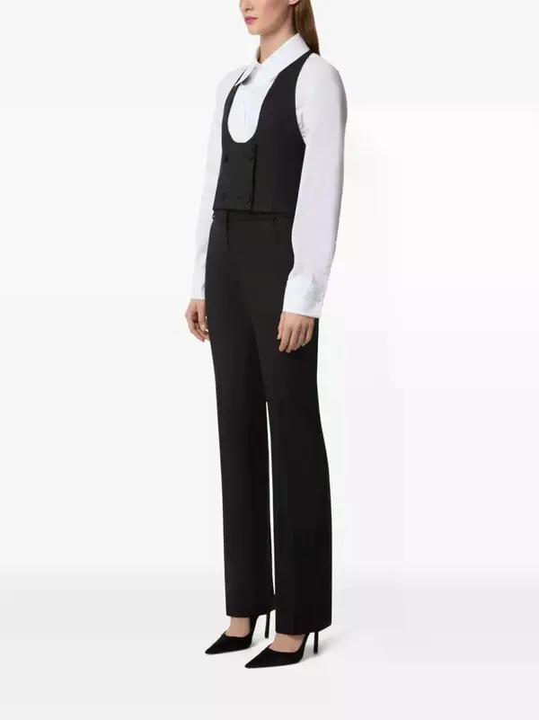 Nina Ricci Double-breasted Halter Vest