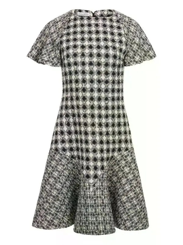Nina Ricci Tweed Flared-hem Mini Dress
