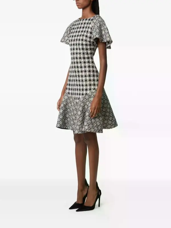 Nina Ricci Tweed Flared-hem Mini Dress