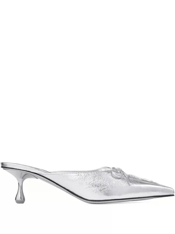 JIMMY CHOO 50mm Scarlett Lace-up Pointed-toe Mules