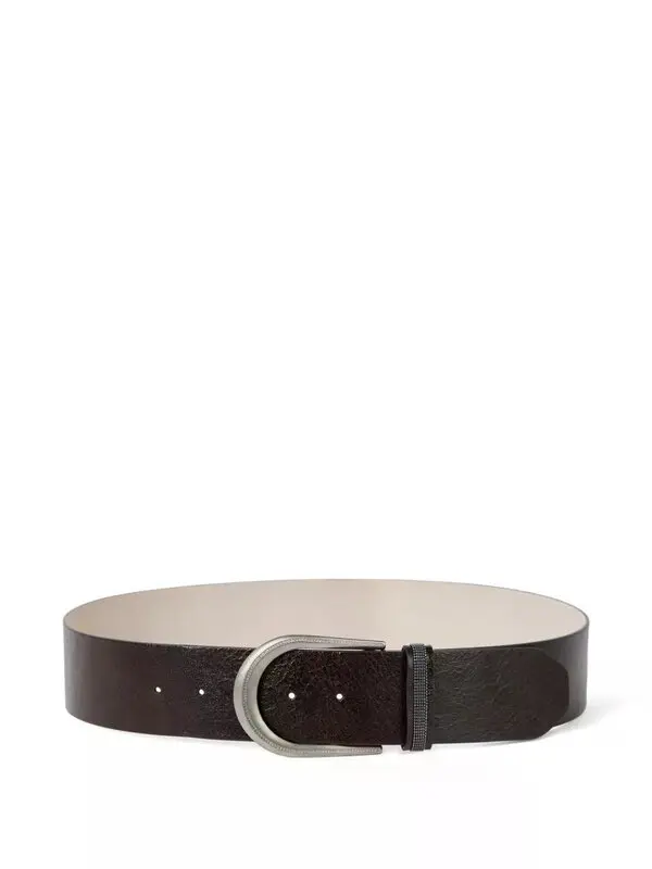 Brunello Cucinelli Leather Belt - Black