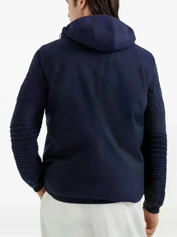 Brunello Cucinelli Hooded Gilet - Blue