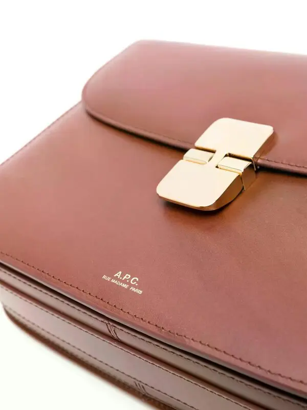 A.p.c. Grace Leather Crossbody Bag - Brown