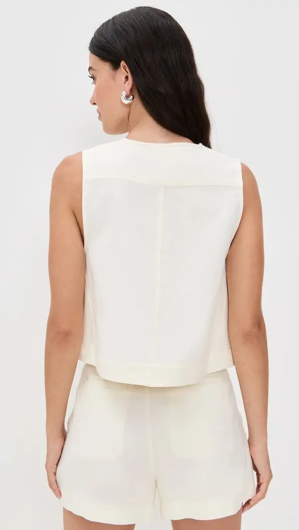 APIECE APART Godet Tank - Cream