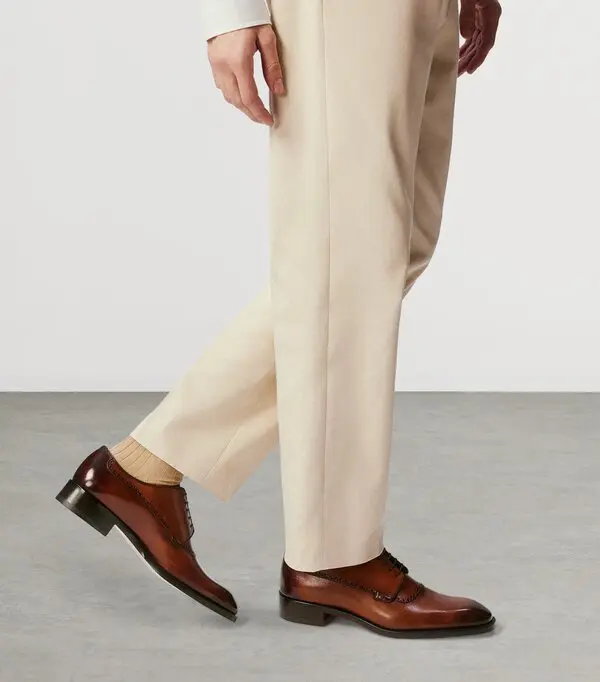 CHRISTIAN LOUBOUTIN Sartoby Calf Leather Derby Shoes - Brown