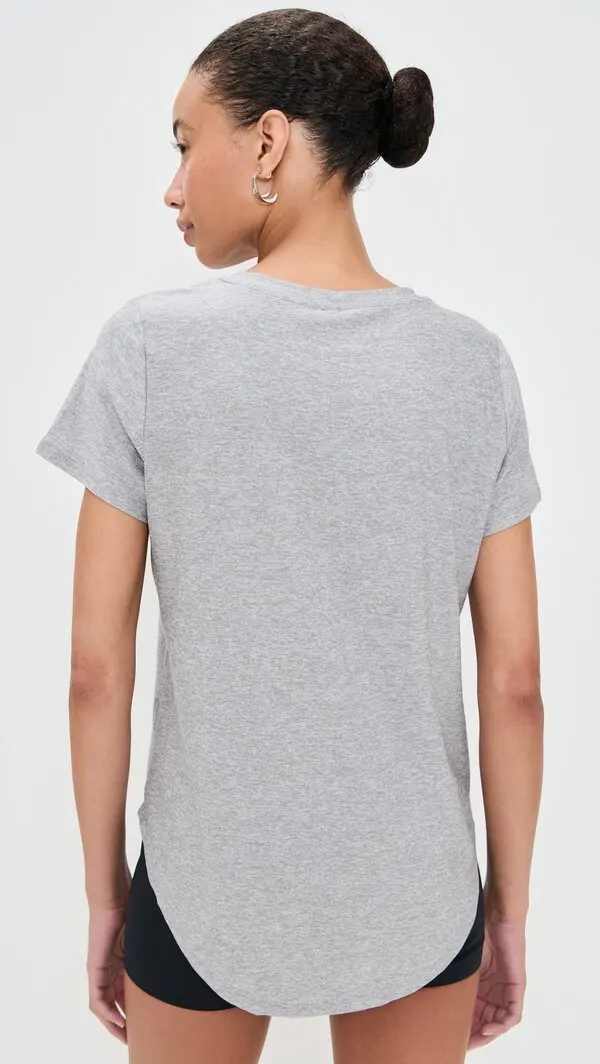 Beyond Yoga Featherweight Tee - Silver Mist