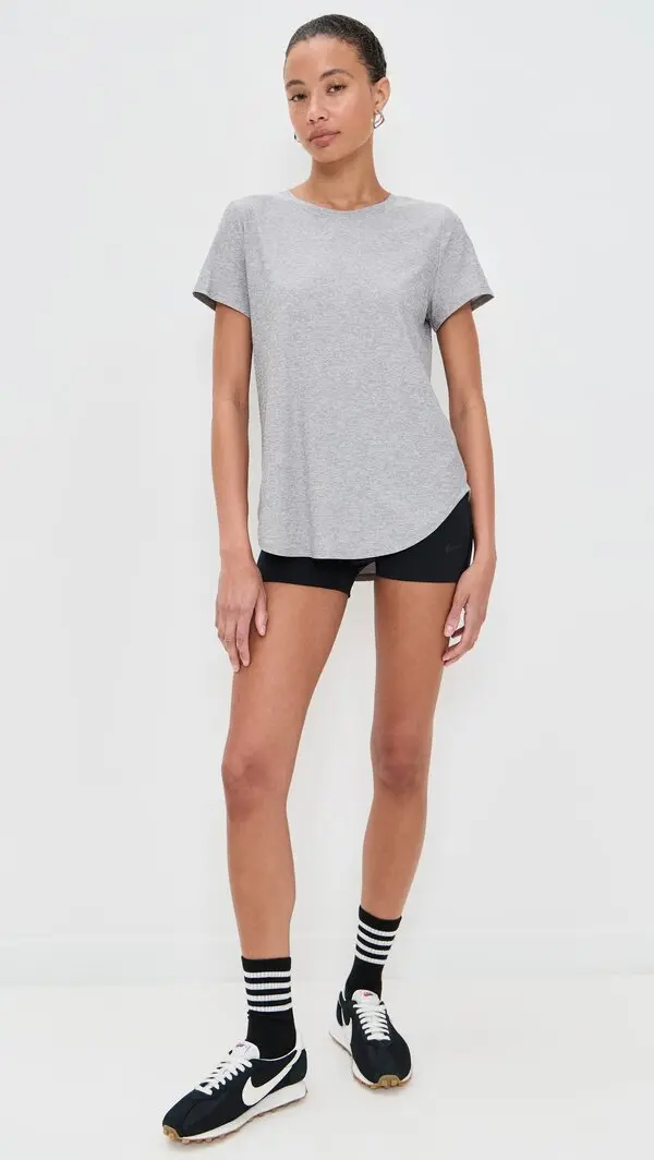Beyond Yoga Featherweight Tee - Silver Mist