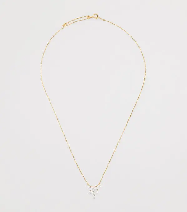 PERSEE Céleste Triangle Diamond Necklace - Gold