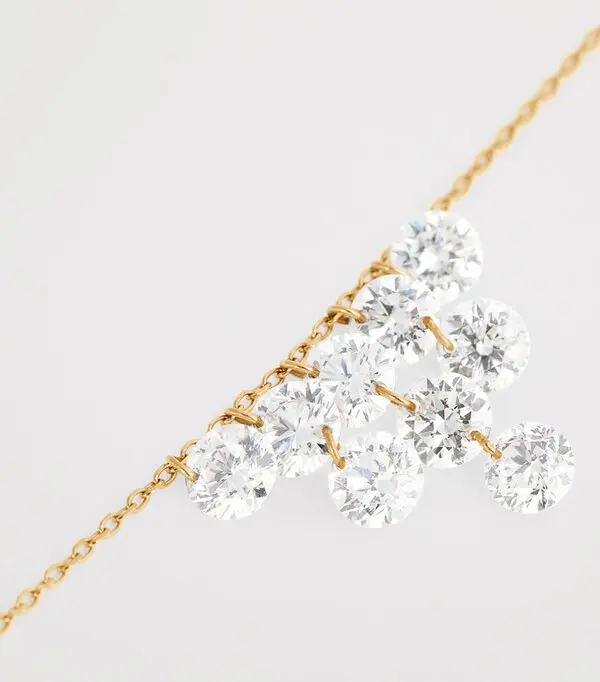 PERSEE Céleste Triangle Diamond Necklace - Gold