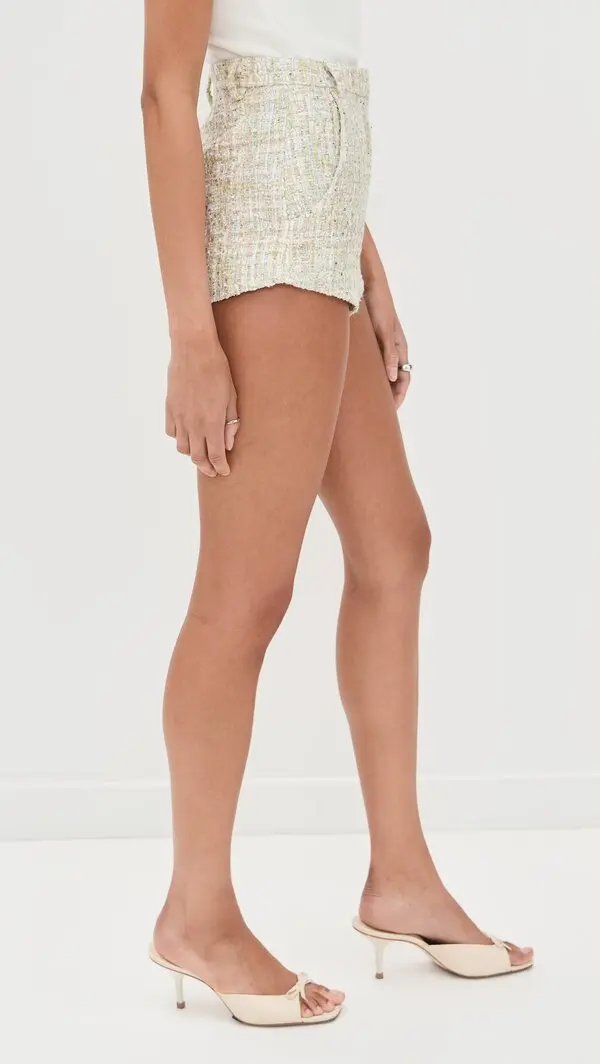 Line & Dot Clover Tweed Shorts
