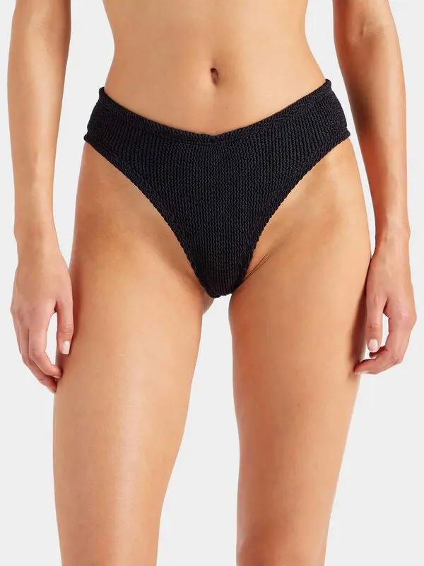 Hunza G V-waist Bikini Bottom - Black