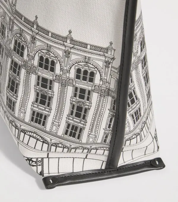 Harrods Building Shopper Bag - Ivory