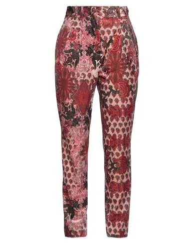 GAELLE PARIS Paisley Print Velvet Tapered Pants