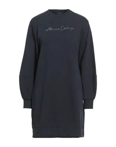 Armani Exchange Cotton Blend Mini T-shirt Dress - Navy