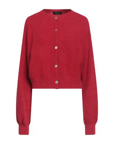 ANGELA MELE MILANO Knitted Cardigan - Red