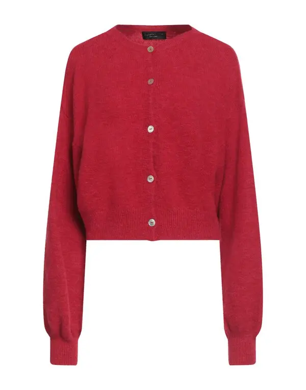 ANGELA MELE MILANO Knitted Cardigan - Red
